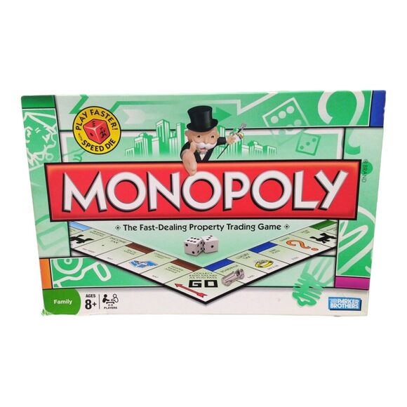 Hasbro | Games | Monopoly Parker Brothers Play Faster With Speed Die ...